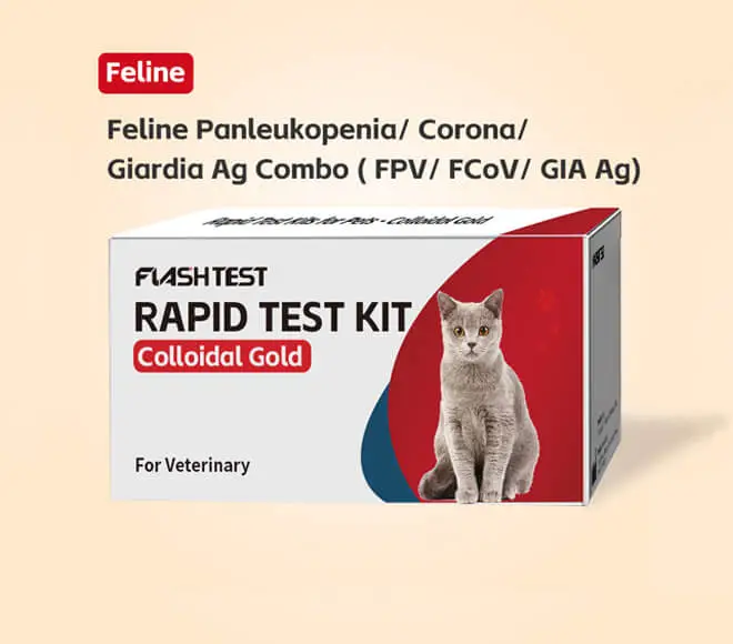 [4009]Feline Panleukopenia/ Corona/ Giardia Ag Combo (FPV/ FCoV/ GIA Ag ...